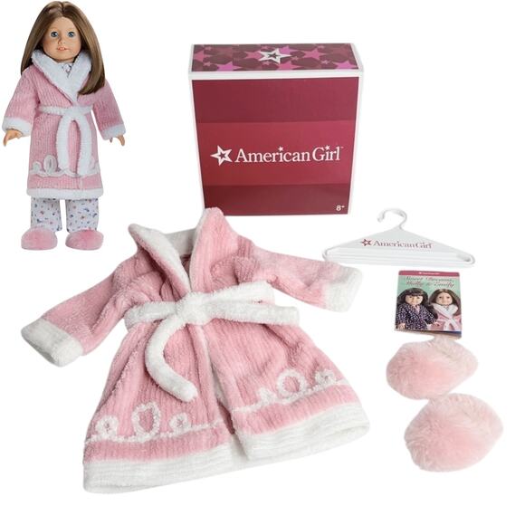 American Girl | Toys | American Girl Emily Robe Slippers Pink Plush ...